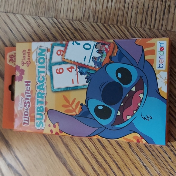 Disney | Toys | Disney Lilo Stitch Subtraction Flash Cards | Poshmark